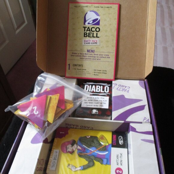 Taco Bell | Other | Taco Bell Party Pack Card Game By Ravensburger New ...